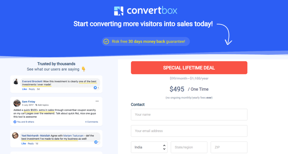 ConvertBox Pricing 2025: Lifetime Deal on Standard & Pro Plan!