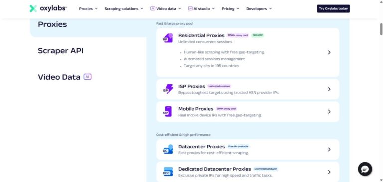 Oxylabs Review 2024: What are the Features of Oxylabs?